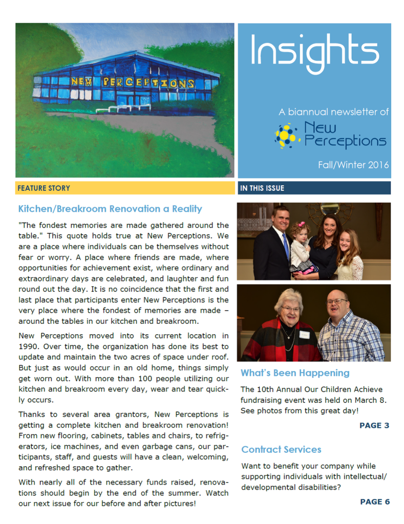 Insights Newsletter - Fall/Winter 2016